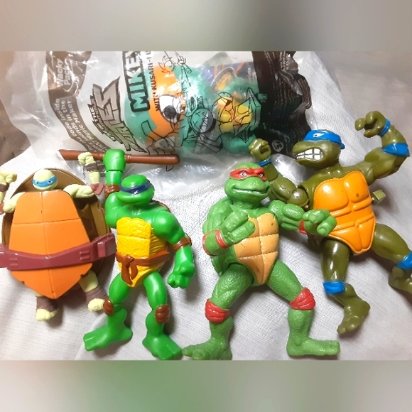 Teenage Mutant Ninja Turtles | Toys | Lot Of 5 Vintage Tmnt Figures ...